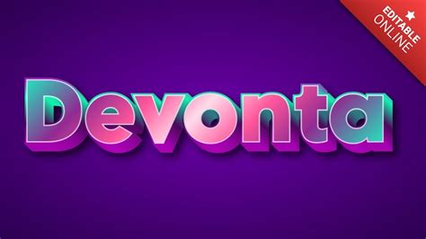 Devonta Text Style Effects Generator