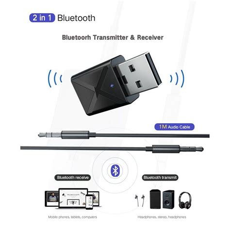 Jual Usb Bluetooth Transmitter Receiver Audio 2 In 1 Dongle Usb Blutut Shopee Indonesia