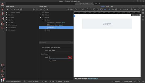 Wappler Documentation Using Set Value In Server Connect