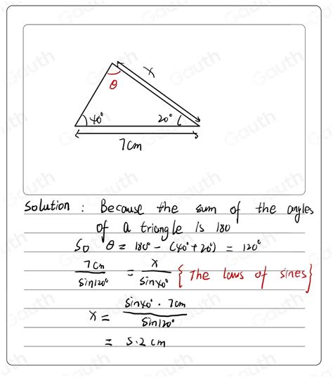 Solved Use A Ruler And A Protractor To Make An Accurate Drawing Of The Triangle Below Measure