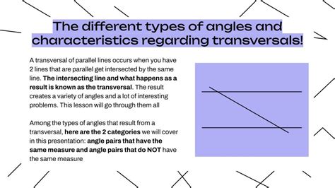 Transversals Of Parallel Lines Google Slides PowerPoint