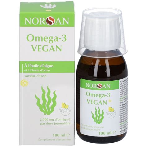 Norsan Omega 3 Vegan Huile Dalgue Citron 100 Ml Redcare Apotheke