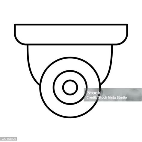 Cctv 라인 편집 가능한 스트로크 아이콘입니다 사이버 보안 피싱 해킹 사이버 범죄 방지 개인 정보 보호 가상현실에 대한 스톡 벡터 아트 및 기타 이미지 Istock