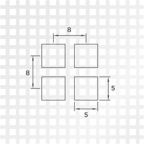 C5 U8 Perforated Sheet Aluminium 1000x2000mm Mesh Warehouse