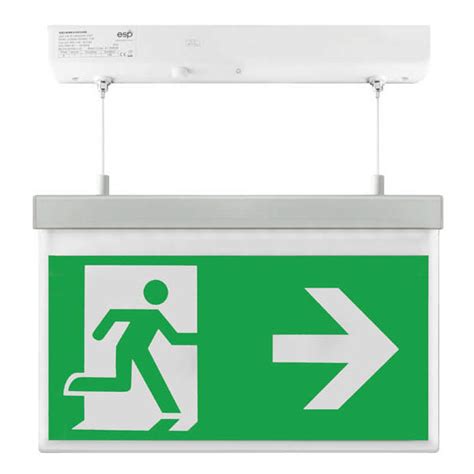 Emergency Hanging Exit Sign Multi Legends