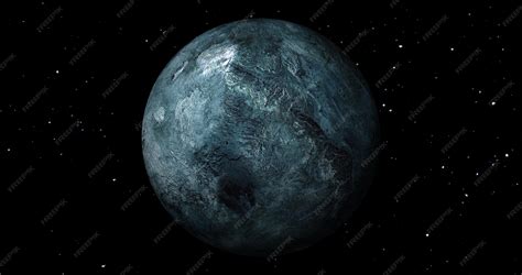 Premium Photo Fictional Eris Sun Rise In Dark Background Front View Of Eris Planet From Space
