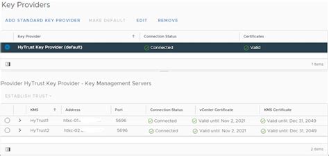 add entrust keycontrol as a key provider for vmware vsphere 7 with