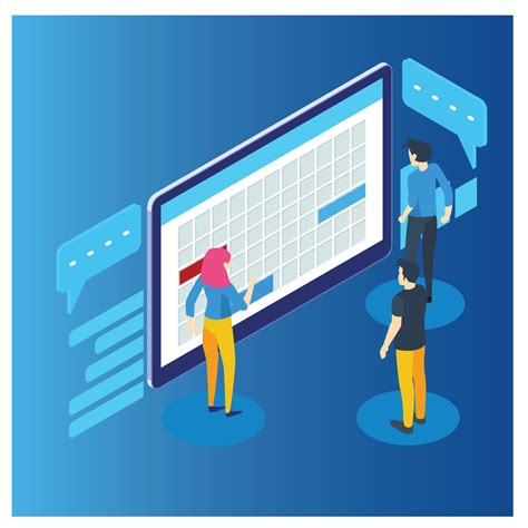 Modern Isometric Data Analysis Illustration Web Banners Suitable For