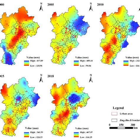 Spatial Distribution Of Summer Precipitation In Different Periods In