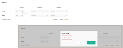 Localization Dynamicdropdown Matrix The Edit Column Dialog Displays The Default Labels For