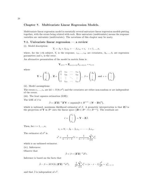 Chap7 Pdf Regression Analysis Linear Regression