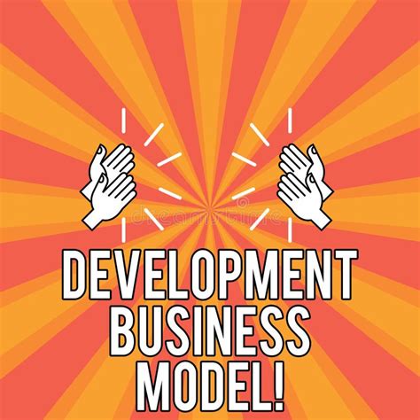 Handwriting Text Development Business Model Concept Meaning Rationale Of How An Organization