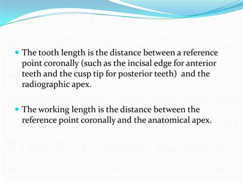 Working Length Determination Pptx