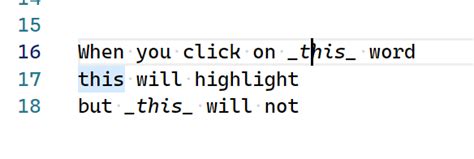 Markdown Underscores Prevent Word Highlighting · Issue 119959 · Microsoft Vscode · Github