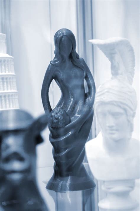 Art Object Printed On 3d Printer Model Printed On 3d Printer From Melted Plastic Stock Image