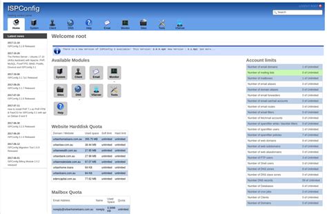 Ispconfig Free Hosting Control Panel