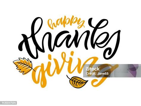 행복한 추수 감사절 감사하십시오 귀여운 손으로 그린 낙서 레터링 엽서 잎이있는 티셔츠 디자인 템플릿 10월에 대한 스톡 벡터 아트 및 기타 이미지 Istock