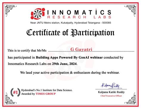 Gayatri G On Linkedin Generativeai Ai Machinelearning Techwebinar Innomaticsresearchlabs