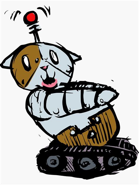 Guinea Pig Robot Sticker By GuineaPigArt Redbubble