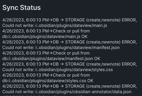 Obsidian Folder Is Visible And Is Not Syncing Correctly · Issue 206