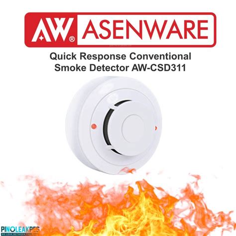 Conventional Smoke Detector Photo Electric Asenware Model Aw Csd311