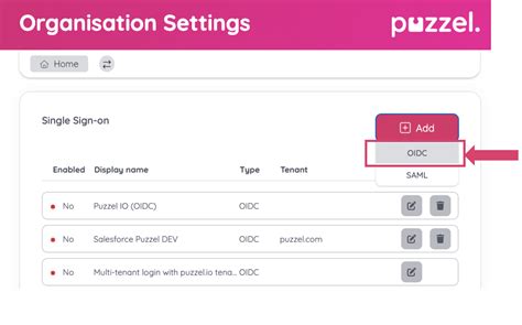 Configure Single Sign On With Salesforce Puzzel Help Centre