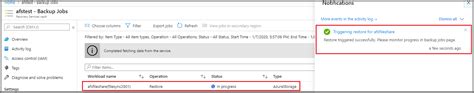 Restore Azure Files Azure Backup Microsoft Learn