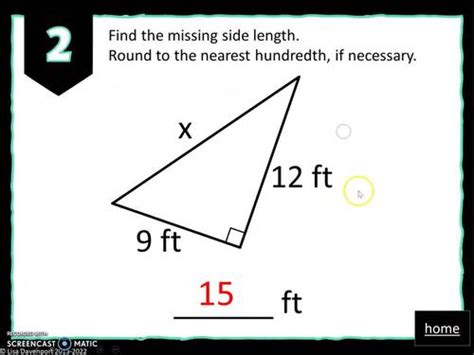 The Pythagorean Theorem Math Bingo Game By Lisa Davenport TPT