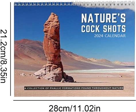 funny 2024 wall calendar nature s cock shots 2024 calendar gag ts 12 monthly hanging