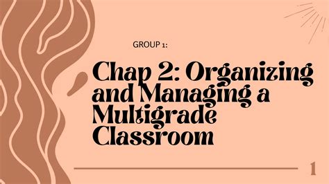 Chap 2 Organizing And Managing A Multigrade Classroom Pdf