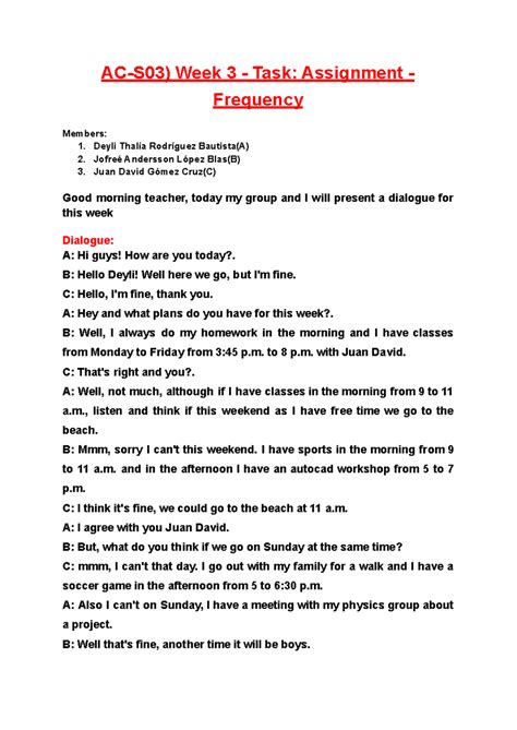 Ac S03 Week 3 Task Assignment Frequency 1 Ac S03 Week 3