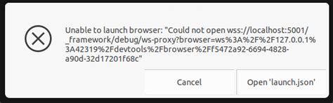 Debugging With Vscode On Linux Cannot Launch Browser Debugging Not