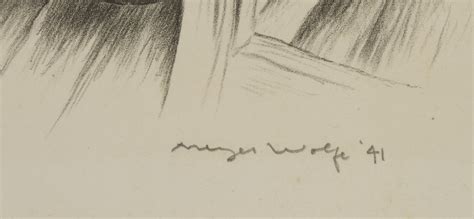 Lot 200 Meyer Wolfe Lithograph Brother Mathew Preaching Case Auctions