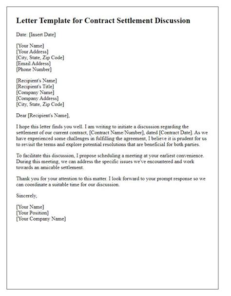 Letter Template For Contract Payment Clarification Free Samples In