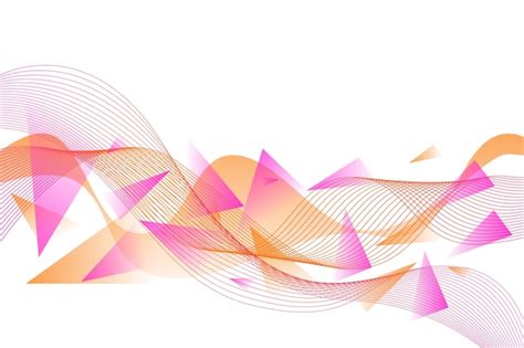 Free Psd Wavy Border With Geometric Shapes