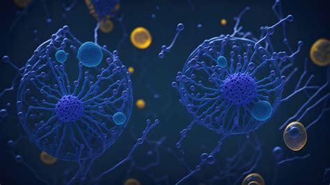 Premium Ai Image Microscopic View Of A Cluster Of Cells And Molecules