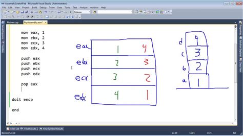 Assembly Stack Exercise Reversing Register Contents Youtube