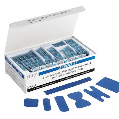 Blue Metal Detectable Plasters Medikit