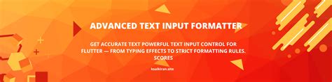 Advancedtextinputformatterscodespark Flutter Package