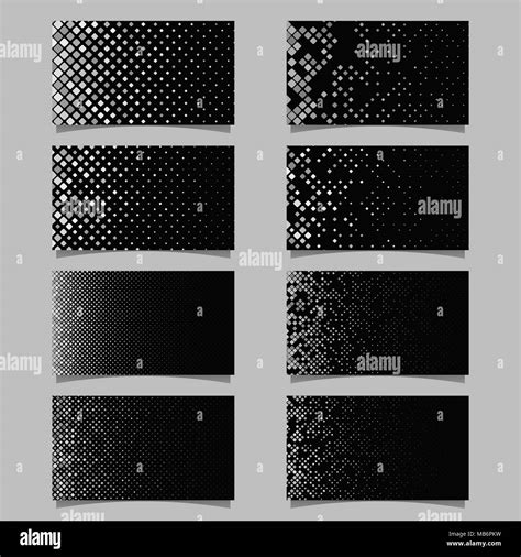 Abstract Square Mosaic Pattern Card Template Background Set Stock Vector Image And Art Alamy