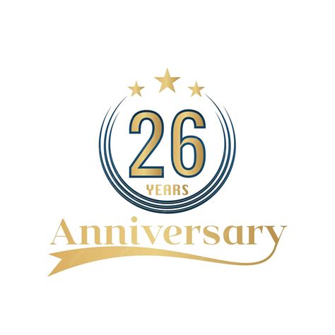 Ilustração De Design De Modelo De Vetor De Aniversário De 26 Anos