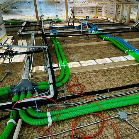 Buildandfix 열회수환기장치 배관공사 백안리 패시브주택현장 잡자재환기시공팀 열회수환기장치