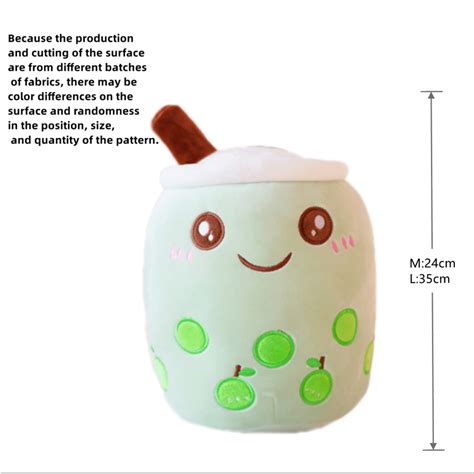 New Cute Cartoon Bubble Tea Plush Toy Kawaii Stuffed Food Milk Tea Soft