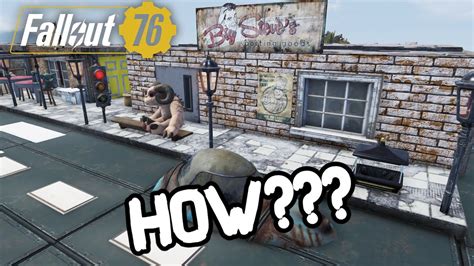 Fallout 76 Camp Tutorial How To Build Rooftop Billboards Youtube