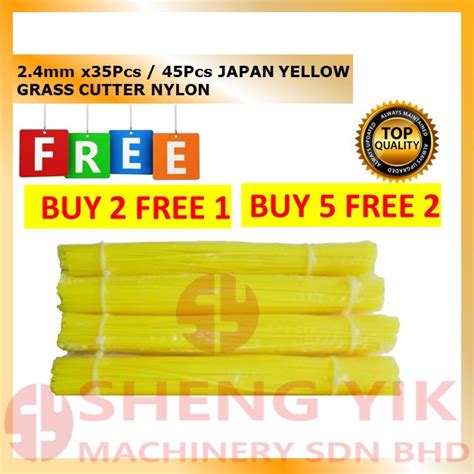 Shengyik Japan Yellow Grass Cutter Nylon Trimmer Line 35pcs 45pcs