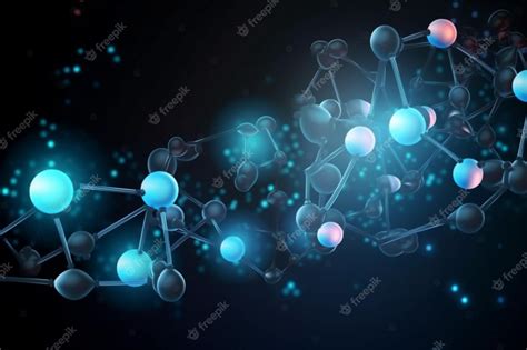 Premium Photo Science Molecular Structure Close Up Background