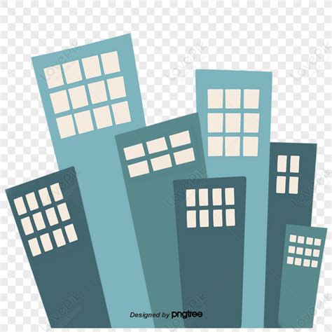 만화 일러스트 도시 건물시티건축물다층 건물 Png 일러스트 무료 다운로드 Lovepik