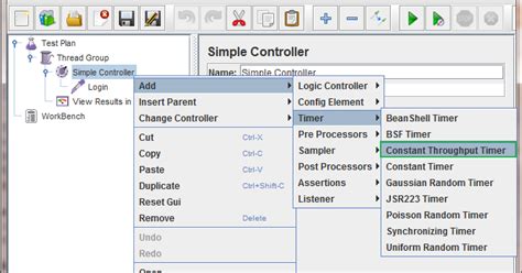 Jmeter Constant Throughput Timer Example