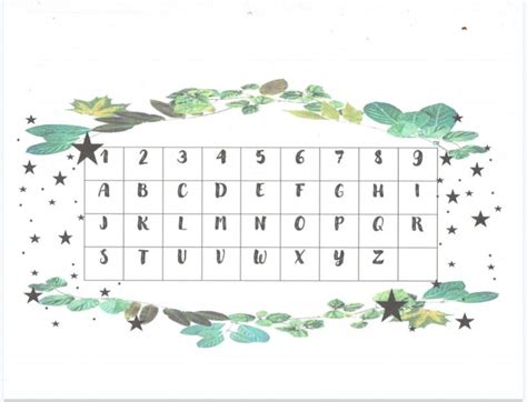 Letter Chart Assignment