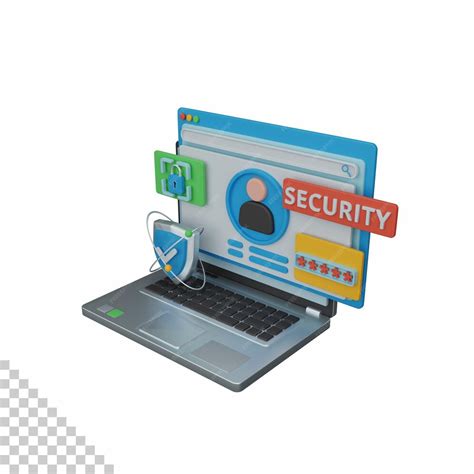 Premium Psd 3d Rendering User Security Isolated Useful For Business